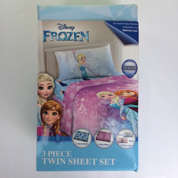 Disney | Bedding | New Disney Frozen Anna Elsa Microfiber Sheet Set ...